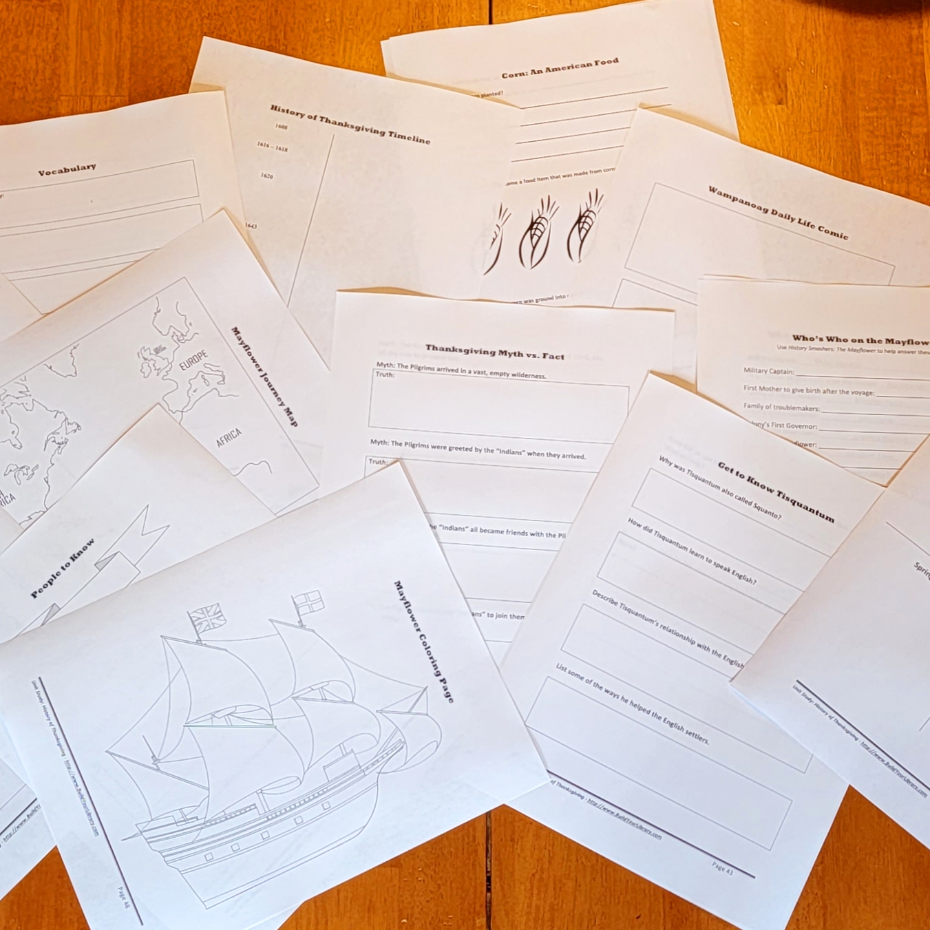 Unit Study: The History of Thanksgiving - Build Your Library